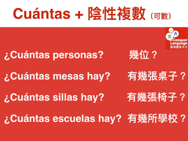 【西班牙文文法】疑問詞cuánto、cuánta、cuántos、cuántas怎麼分？ - Conquer Language 雲飛語言文化
